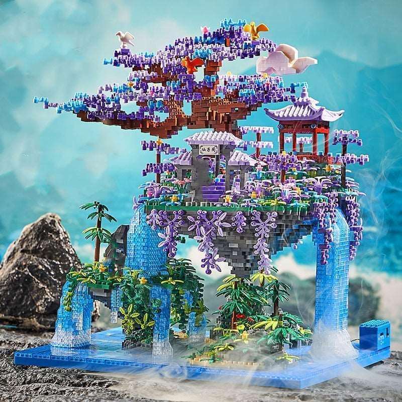 Ancient Japanese Sky Island Dojo Building Blocks - Wakaii
