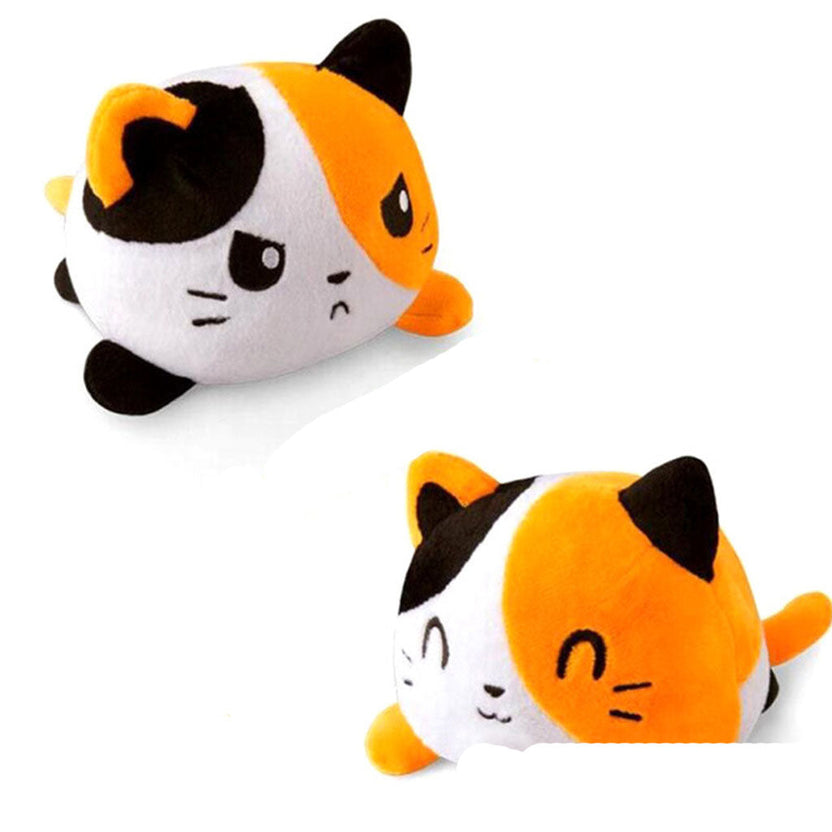 Kawaii Moody Reversible Cat Plushies - Wakaii